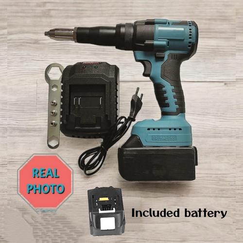 Jual alat rivet otomatis cordless portable battery removeable brushless ...