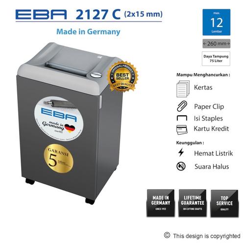 Jual EBA 2127 C Mesin Penghancur Kertas Germany - Paper Shredder ...