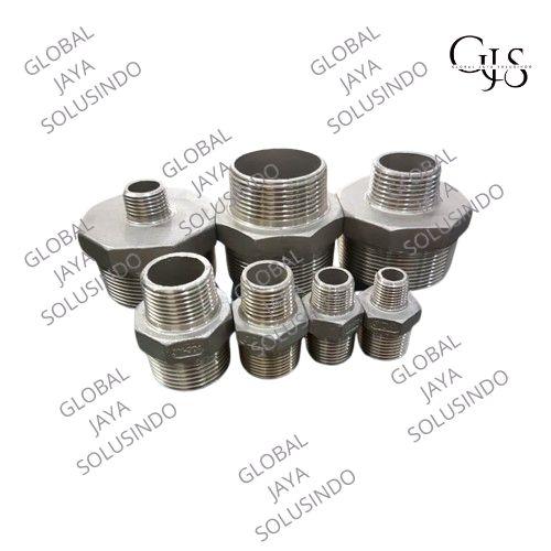 Jual Double nepel Reducer Stainless 304 1/2 x 3/8 " inchi - Jakarta ...