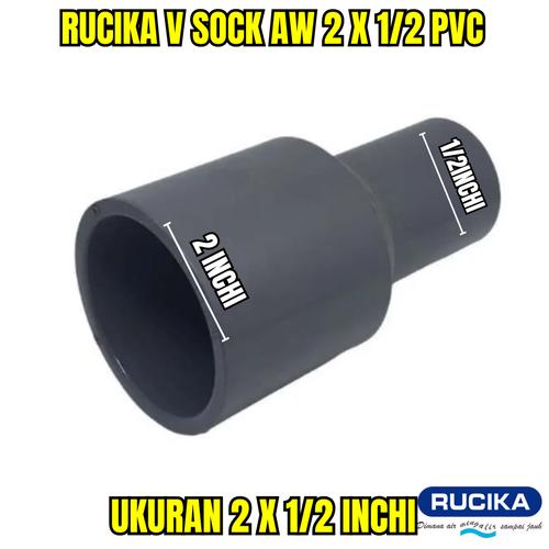 Jual Penyambung Pipa Vlok Sok Reducer V Sock AW Ukuran 2x1/2 Inchi PVC ...