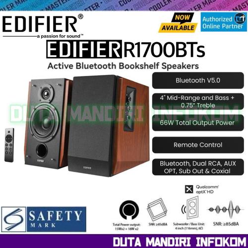 Promo Edifier R1700BTs - Bluetooth Bookshelf Speaker 2.0 Active Cicil 0 ...