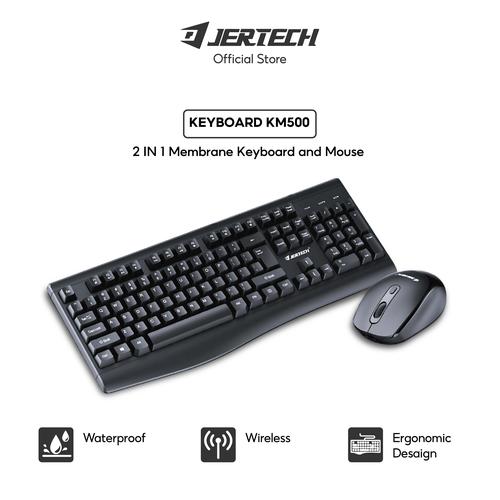 Promo JERTECH Set Keyboard Wireless Mechanical + Mouse Bluetooth KM500 ...