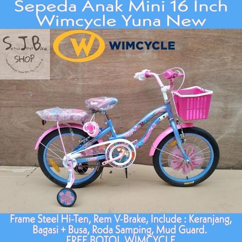 Jual Sepeda Anak Mini Keranjang 16 Inch Wimcycle Yuna New - Kota Bekasi ...