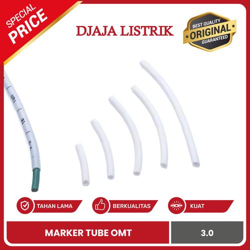 Jual Marker Tube 3,0mm 200Mtr/Roll Kabel Marker Label OMT 3.0 Putih KSS ...