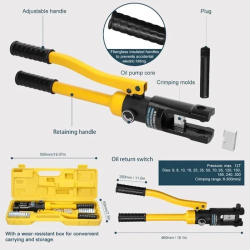 Jual 120mm Hydraulic Crimping Tool HHY-120A BARTON Tang Press Skun ...
