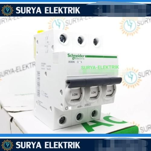 Jual MCB SCHNEIDER MCB IK60N 6kA 3P 3Phase C16 16A 16 A Amper A9K24316 ORI - Jakarta Pusat ...