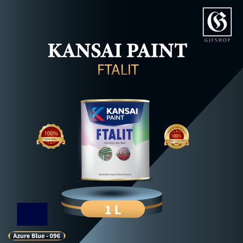 Jual Cat Minyak Besi Kayu Ftalit Kansai Paint 096 Azure Blue 1kg ...