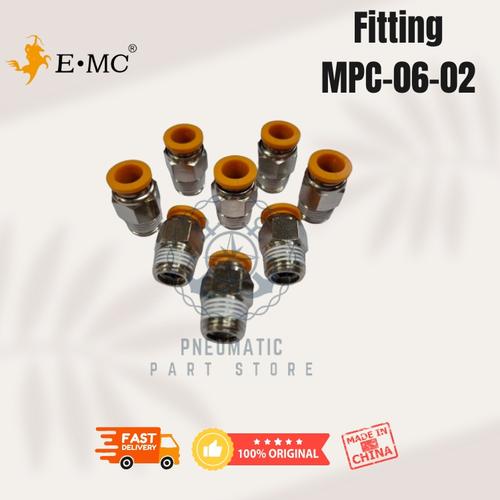 Jual Fitting Straight Lurus EPC-06-02 Pneumatic EMC - Jakarta Barat - Pneumatic Part Store ...