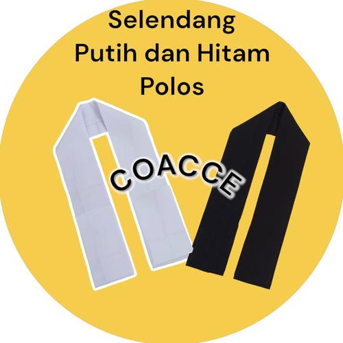 Jual Syal Selendang Cukin Putih Dan Hitam Polos Ukuran Anak Dan Dewasa ...