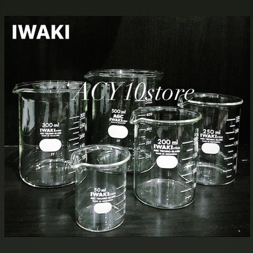Jual IWAKI Beaker Glass Low Form 50ml, 100ml, 200ml, 250ml, 300ml - 300 ml - Jakarta Timur ...