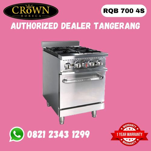 Jual CROWN RQB 700 4S Luxurious Gas Stove with Oven Stainless Steel ...