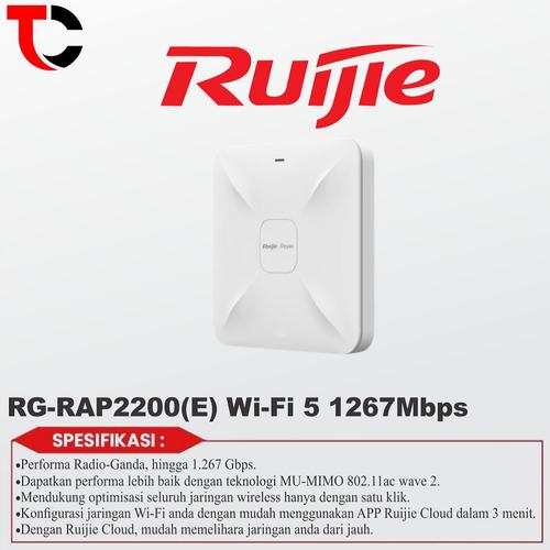 Jual RUIJIE RG RAP 2200E AC1300 ACCES POINT Dual Band Gigabit Celling ...
