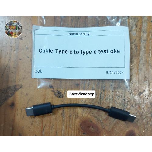 Jual Cable Type C To Type C Test oke - Kab. Bekasi - samudracomp ...