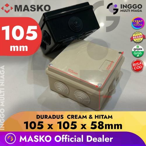 Jual Duradus Masko 105x105x58mm PVC Junction BOX Hitam Putih Cream ...