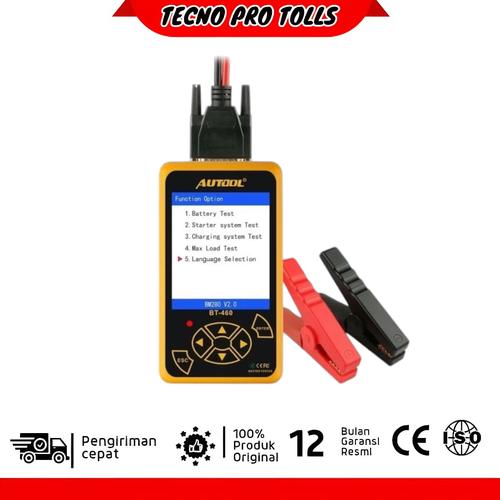 Jual AUTOOL BT-460 Battery Tester Lead-acid AGM GEL 12V 24V truck ...