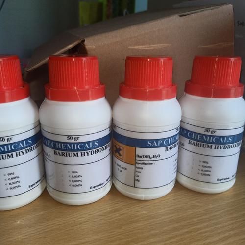 Jual barium hydroxide 50 gr 500 gr 1 kg/barium hidroksida/barium hydroxide pro analis/ barium ...