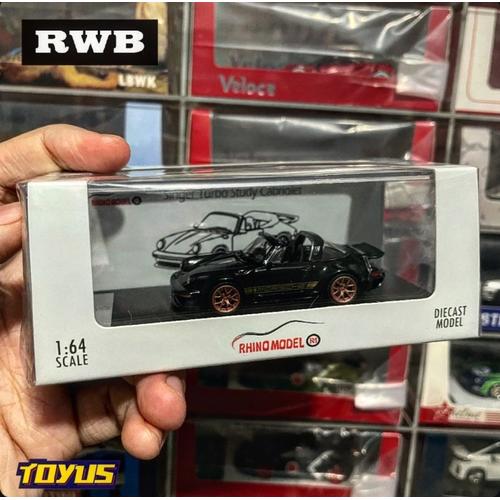 Jual Rhino Model - 1/64 Porsche Singer 930 Turbo Study Cabriolet Black ...