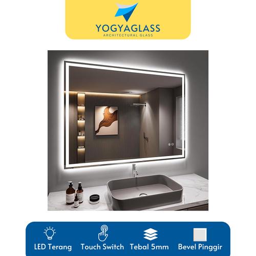 Jual Cermin Asahi 5mm LINE LED | Cermin Wastafel Kotak LED | Cermin ...