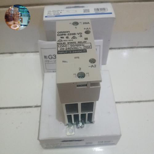 Jual OMRON G3PA-220B-VD-X 20A SOLID STATE RELAY SSR Omron ORIGINAL ...