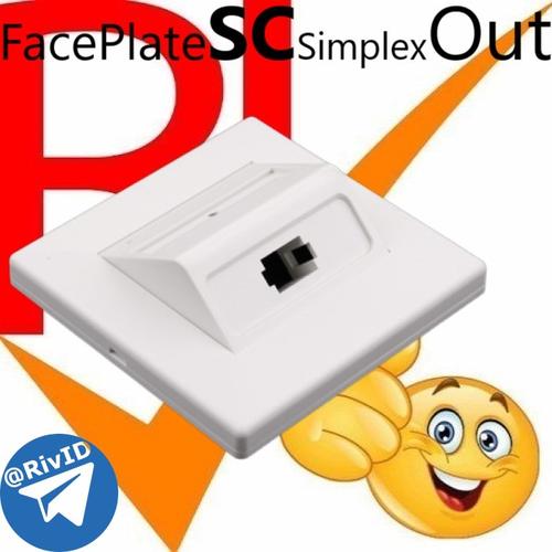 Jual Roset Tanam Face Plate FO Kosongan FTTH In Out Bow Dus Fiber Optic ...