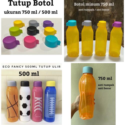 Jual Tutup Botol Ulir ukuran 750 ml anti tumpah Tupperware - Kuning ...