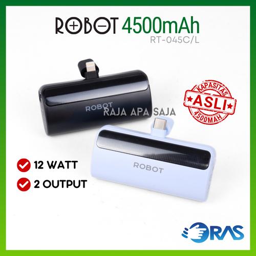 Promo Powerbank Robot Mini 2 Output Port Type C Lightning IPh Power ...
