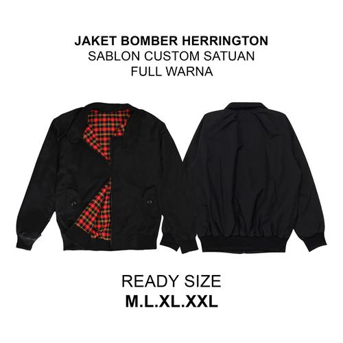 Jual Jaket Bomber Harrington sablon custom satuan - Polos, L - Jakarta ...