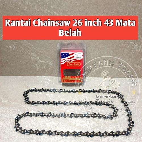 Jual Rantai Senso 26 inch 43 Mata Belah Merk PRO-QUIP ORIGINAL / Rantai Chainsaw 26 inch 43 Mata ...