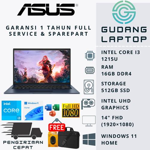 Jual LAPTOP ASUS VIVOBOOK 14 A1404ZA/X1404ZA I3 1215U 16GB 512GB SSD FHD INTEL UHD WINDOWS 11 ...