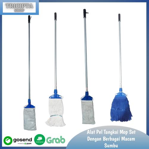 Jual Alat Pel Lantai Tangkai / Floor Wet Mop Set Berbagai Macam Ukuran ...