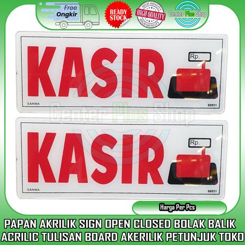 Jual Petunjuk Kasir Sign Board Papan Akrilik Stiker Tulisan Ruangan ...