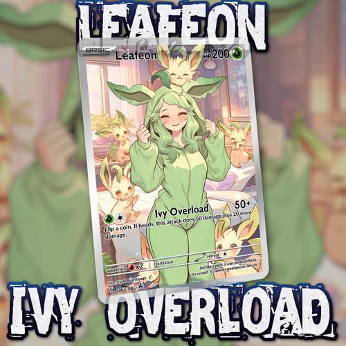 Jual KARTU POKEMON TCG HOLOGRAM ENGLISH VERSION FULL ART - LEAFEON IVY ...