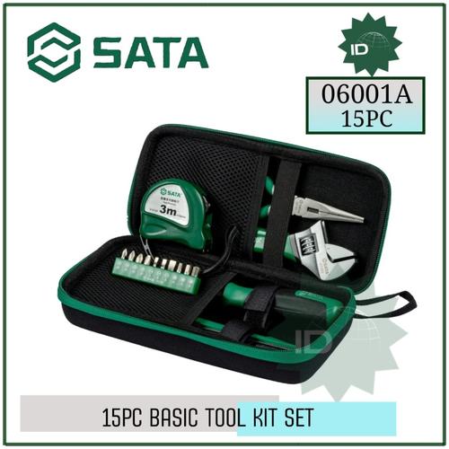Jual Tool Kit Set 15 Pcs. Basic Tools Set 06001A Sata Tools - Jakarta Barat - JAYA SAKTI TEKNIK ...