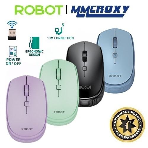 Promo Mouse Robot M205 Wireless Mouse Optical 2.4Ghz 16000DPI - Biru ...