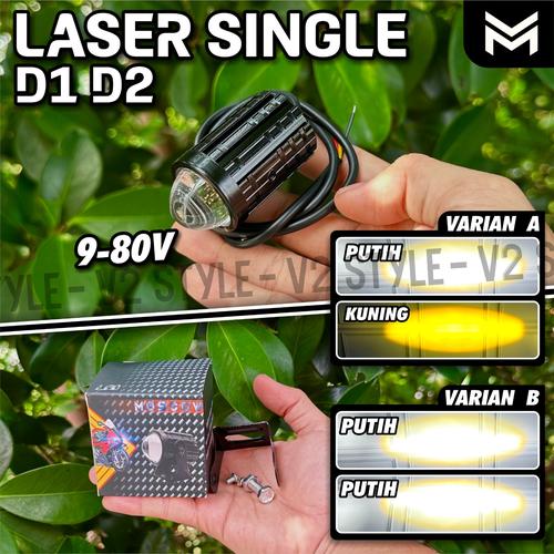 Jual LAMPU SOROT LED MINI D1 LASER TEMBAK HIGH LOW 2 WARNA WATERPROOF ...