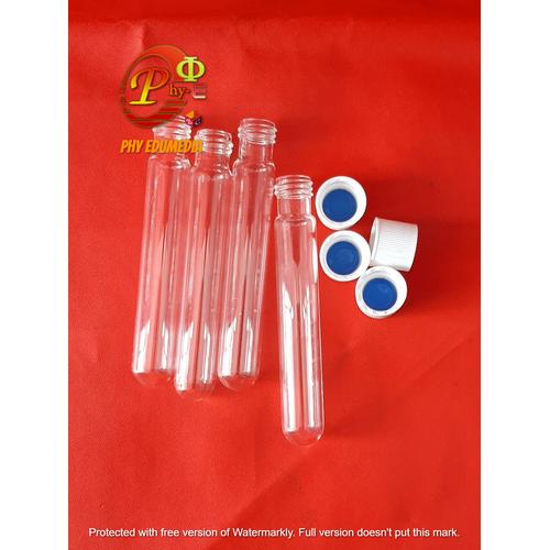 Jual Tabung Reaksi Kaca 10ml Tutup Ulir / Tabung Reaksi Hach Tutup Ulir ...