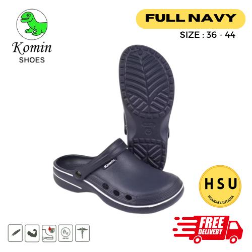 Jual sepatu sandal pria original KOMIN K-023 warna Full Navy cocok di ...