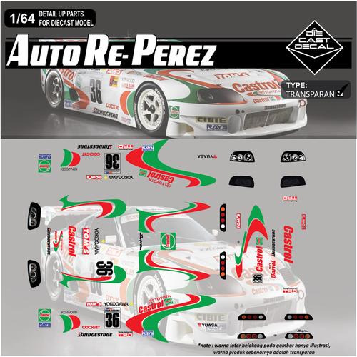 Jual Decal HotWheels X183 Racing Livery - Tom Castrol Supra DC 1/64 ...