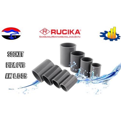 Jual SOCKET PIPA PVC Merk RUCIKA Jenis AW - 3/4 inch - Kota Denpasar ...