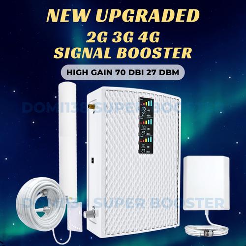 Jual PENANGKAP JARINGAN SINYAL HP 4G 3G 2G TRI BAND BOOSTER 900 1800 2100 KAPAL PERKOTAAN OMNI ...