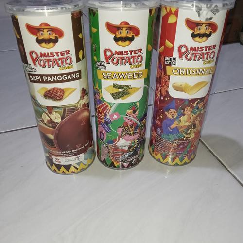 Jual Mister Potato keripik Al Varian Rasa, dengan kemasan kaleng 80 g ...