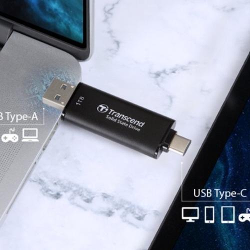 Jual SSD Flashdisk Mini 1TB 2in1 USB Type C+A 3.2 Gen2 10Gbps For ...