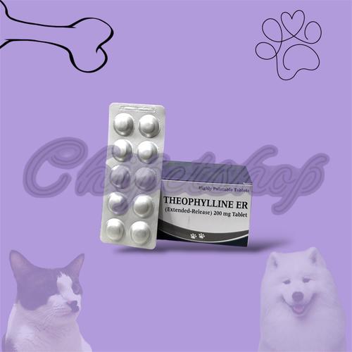 Jual Theophylline ER 200 Mg Teopilin Tablet Cat Dog - Bronchodilator ...