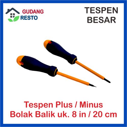 Jual OBENG TESPEN BESAR PLUS MINUS BOLAK BALIK TEST PEN CEK ARUS ...
