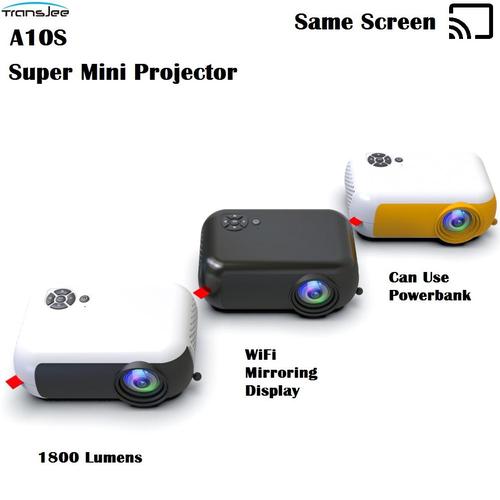 Jual TRANSJEE A10S A10 WIFI Version - Super Mini Projector 1800 Lumens ...