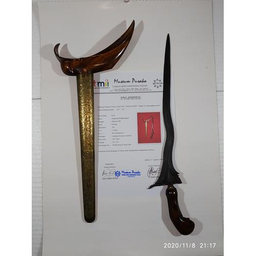 Jual EYL-102 Keris Jangkung Mangkunegara Sepuh Pamor Keleng Tanggung ...
