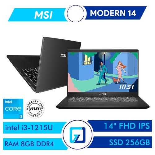 Jual MSI MODERN 14 C12MO Intel Core i3 1215U 256GB SSD 8GB 14" IPS W11 ...