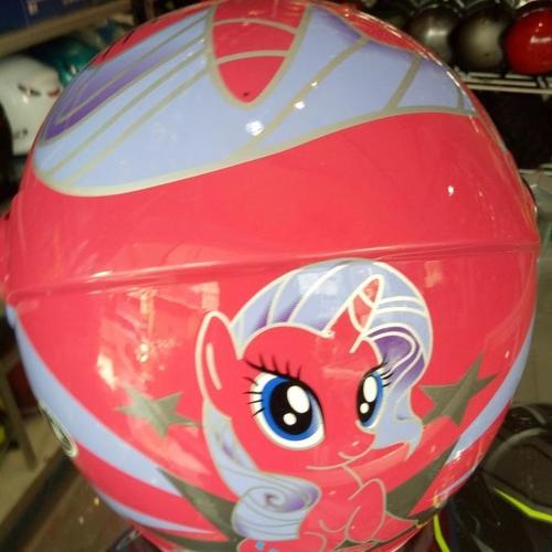 Jual ASLI HELM ANAK SHEL MOTIF KUDA PONY MERAH UKURAN L | NEW - Jakarta ...