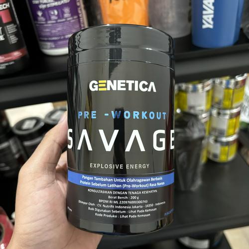 Jual Genetica savage pre workout 40 serving the curse no xplode beta ...