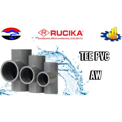 Jual TEE PIPA PVC Merk RUCIKA Jenis AW Ukuran 4", 4" x 1/2", 4" x 2 1/2 ...
